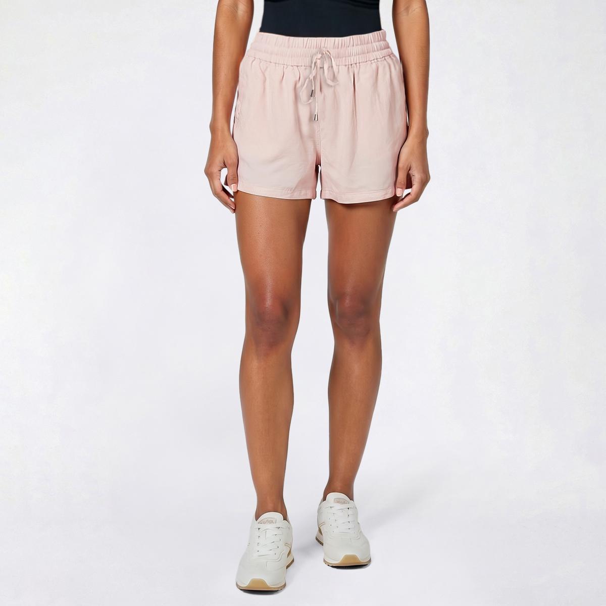 Click here for Juniors Love Tree Tencel Smock Tie Shorts prices